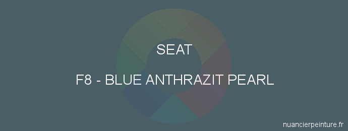 F8 Blue Anthrazit Pearl pour carrosserie Seat | NuancierPeinture.fr